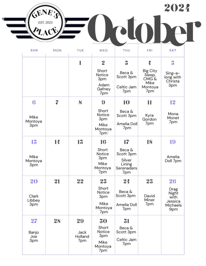 Monthly Bisbee Event Calendars - This Week in Bisbee (T.W.I.B.)