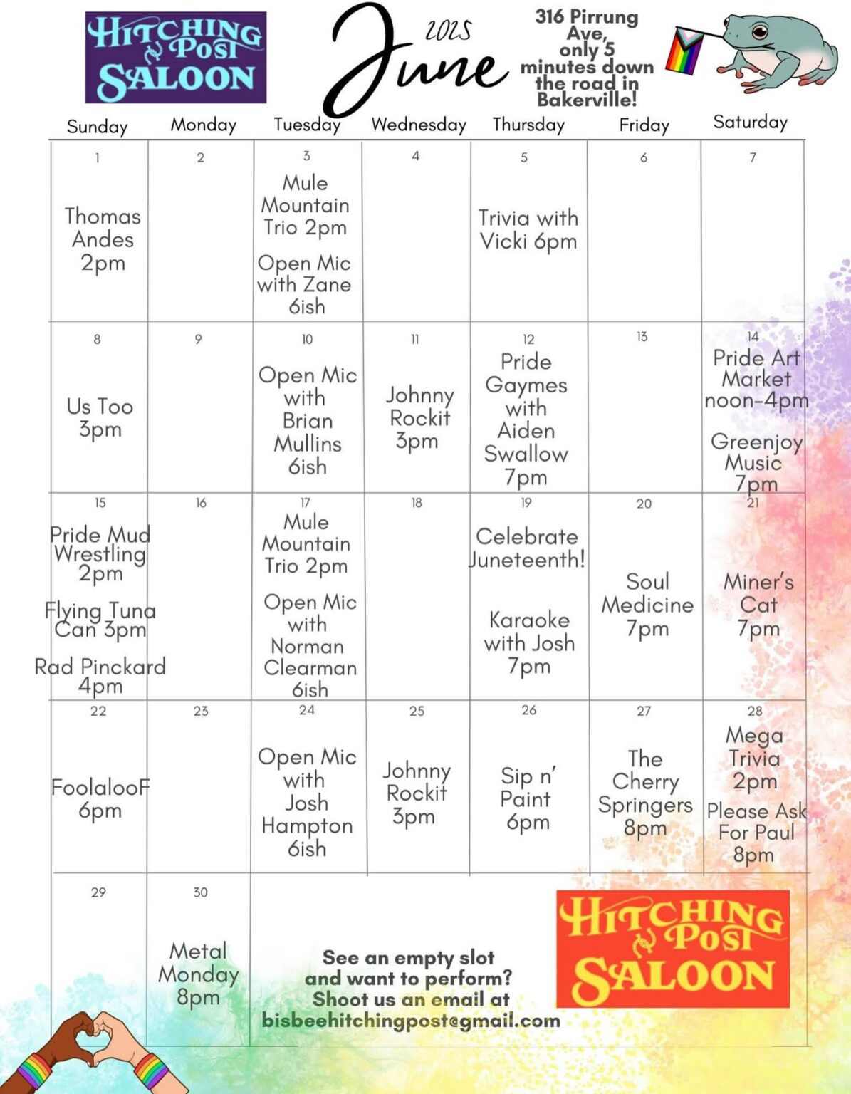 Monthly Bisbee Event Calendars - This Week in Bisbee (T.W.I.B.)