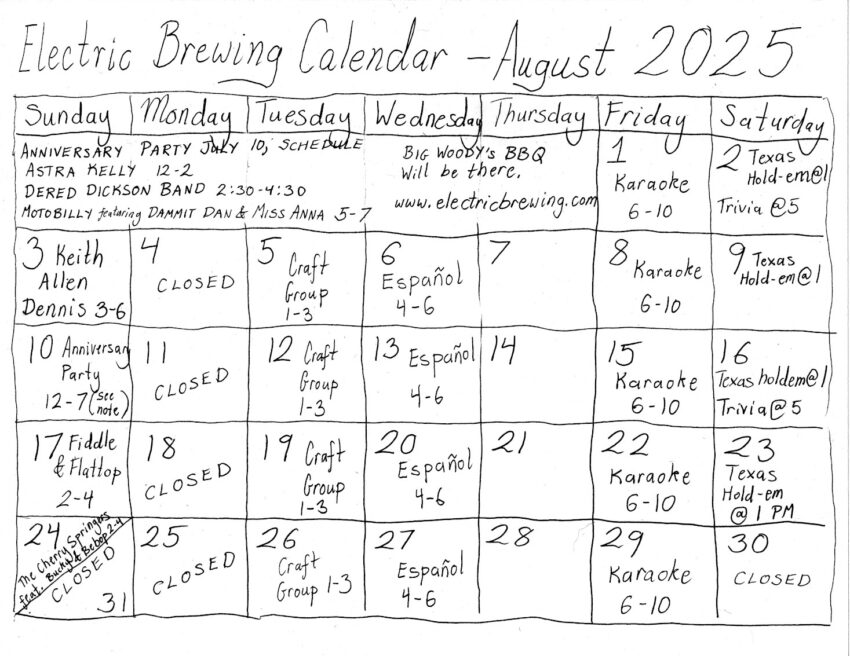 Monthly Bisbee Event Calendars - This Week in Bisbee (T.W.I.B.)